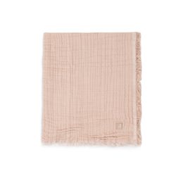 Jollein Baby Blanket 'Wiege Fringe' kids size 120x120 Rose
