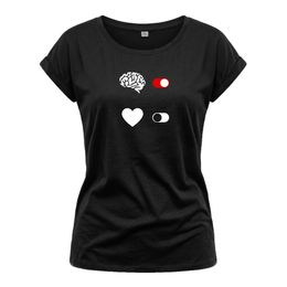 Makaya Shirt 'BrainOn' Damen Gr&ouml;&szlig;e XL schwarz