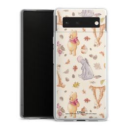 DeinDesign Google Pixel 6 Handy Silikon H&uuml;lle Case transparent Handyh&uuml;lle Muster Winnie Puuh Tigger Official Licensed Product Silikon Case