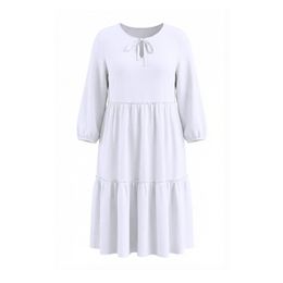 MIAMODA Kleid Damen Gr&ouml;&szlig;e 42 wei&szlig; Sommerkleid