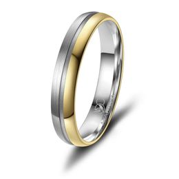 Marrya Ring 'MARRYA TI-13 Ehering aus Titan' Damen Gr&ouml;&szlig;e 50 goldgelb