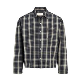 Jack & Jones JACK & JONES Button Up Shirt male size L Blue / Black / White