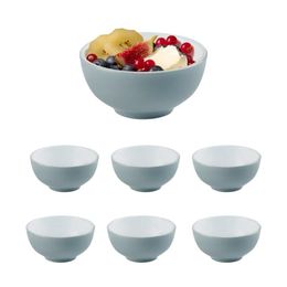 APS Schale &raquo;SNUG&laquo; 6 aus Porzellan Porzellan &Oslash; 12 cm, 250ml, stapelbar, sp&uuml;lmaschinengeeignet grau Porzellan &Oslash; 14cm