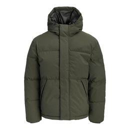 Jack & Jones Jack & Jones Herren Steppjacke &raquo;JJESOHO PUFFER HOOD AW26 SN&laquo; mit Kapuze Kunstfaser, regular fit gr&uuml;n XXL