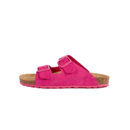 billowy Leder-Pantoletten in Fuchsia - 45% | Gr&ouml;&szlig;e 39 | Damen-pantoletten