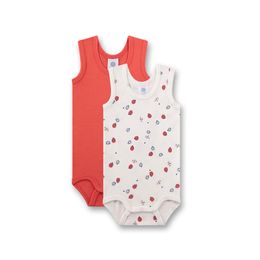 Sanetta Body M&auml;dchen Gr&ouml;&szlig;e 62 elfenbein / navy / orangerot