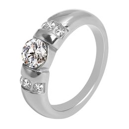 Akzent Ring 'Valja, langlebig' Damen Gr&ouml;&szlig;e 58 silber