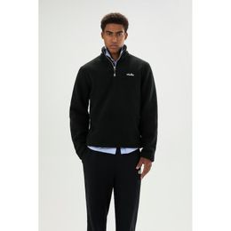 Ellesse Herren Strickfleece-Pullover &raquo;ZERANO 2 1/4 ZIP JACKET&laquo; sportlicher Stil, f&uuml;r Erwachsene, Langarm, aus Polyester schwarz XS