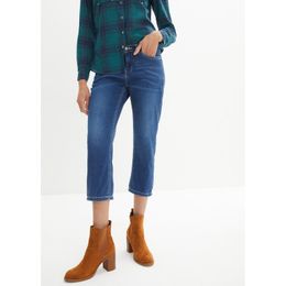bonprix Damen bonprix 7/8-Jeans Slim fit Passform, schmale Beinform, 7/8-L&auml;nge blau 56, N-Gr