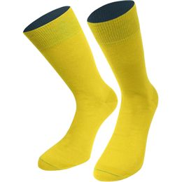 Normani Socken Herren Gr&ouml;&szlig;e 35/38 gelb