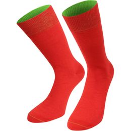 Normani Socken Herren Gr&ouml;&szlig;e 43/46 gr&uuml;n / rot