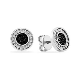 JETTE Ohrringe Damen Gr&ouml;&szlig;e One Size schwarz / silber