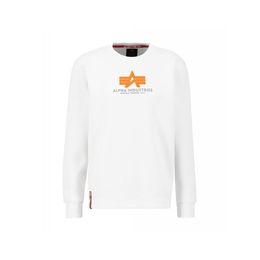 Alpha Industries Sweatshirt 'Basic Rubber' Herren Gr&ouml;&szlig;e S wei&szlig;