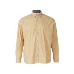 s.Oliver Men Big Sizes Hemd Herren Gr&ouml;&szlig;e 5XL dunkelorange / wei&szlig;