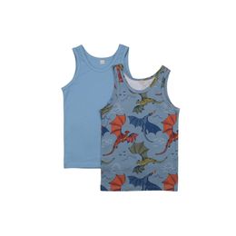 Walkiddy Unterhemd 'Colorful Dragon' M&auml;dchen Gr&ouml;&szlig;e 152 opal