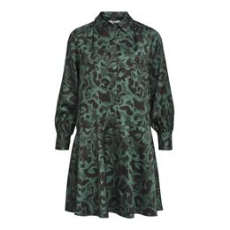 Object Blusenkleid 'SARAH' Damen Gr&ouml;&szlig;e 36 gr&uuml;n / schwarz Sommerkleid