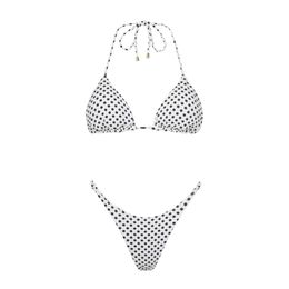 Acuarela Brand Bikini 'Polka Dots' Damen Gr&ouml;&szlig;e M wei&szlig;