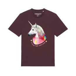 Watapparel Shirt ' Flash, the unicorn ' male size M Mixed colors / Dark red
