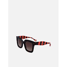 Carolina Herrera Sonnenbrille 'Carolina Herrera HER 0087/S Black white 50/25/145 Women Sunglasses' Damen Gr&ouml;&szlig;e 50 rot