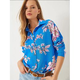 Bianco Lucci Blouse female size XL Blue / Red / White