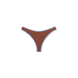 CALZEDONIA Bikinihose 'Bicolor Piping' Damen Gr&ouml;&szlig;e M blau / braun