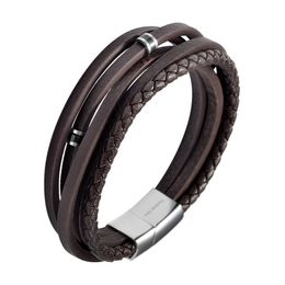 Akzent Armband 'Juul, langlebig' Herren Gr&ouml;&szlig;e 23 cm braun
