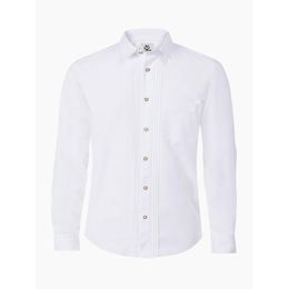 HerzSticht Traditional Shirt 'Kitzstein' male size M White