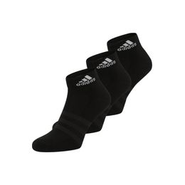 adidas Performance Athletic Socks 'Cushioned Sportswear Ankle 3 Pairs' male size 34/36 Black / White