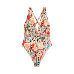next Badeanzug Damen Gr&ouml;&szlig;e L rostbraun / cappuccino / rot / schwarz