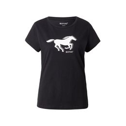 Mustang T-Shirt 'LOA' Damen Gr&ouml;&szlig;e M schwarz / wei&szlig;