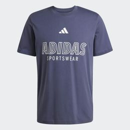 adidas Sportswear Performance Shirt 'House of Tiro' male size S Navy / Off white