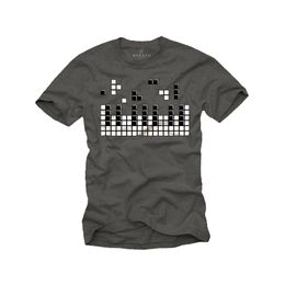 Makaya Shirt 'Piano' Herren Gr&ouml;&szlig;e 5XL grau