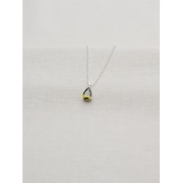 Luuk Lifestyle Kette 'LUUK LIFESTYLE Halskette "Kristall Hellgr&uuml;n"' Damen Gr&ouml;&szlig;e 45 / 50 cm silber