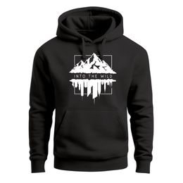 Neverless Sweatshirt 'Berge Stadt' Herren Gr&ouml;&szlig;e XS schwarz