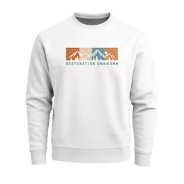 Neverless Sweatshirt 'Destination unknown' Herren Gr&ouml;&szlig;e M wei&szlig;