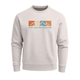 Neverless Sweatshirt 'Destination unknown' Herren Gr&ouml;&szlig;e L beige