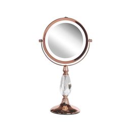 Beliani Kosmetikspiegel MAURY in Ros&eacute;gold - (W) 18 x (H) 37 x (L) 12 cm | Gr.: onesize