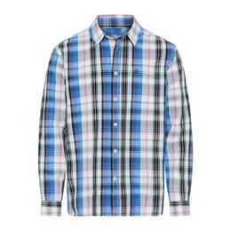 DELMAO Button Up Shirt male size XXXL Navy / Royal blue / Light blue / White