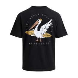 Neverless Shirt 'Pelikan' Herren Gr&ouml;&szlig;e XXXL schwarz