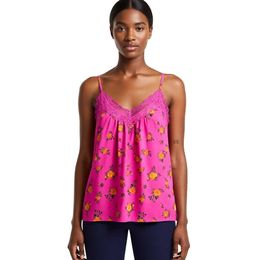 V&eacute;ro Moda Vero Moda Top 'VMAMY Lace Singlet' Damen Gr&ouml;&szlig;e S fuchsia