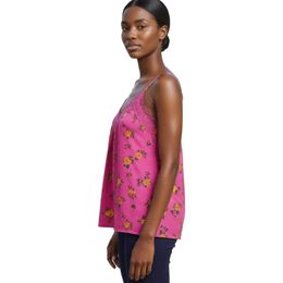 V&eacute;ro Moda Vero Moda Top 'VMAMY Lace Singlet' Damen Gr&ouml;&szlig;e M fuchsia