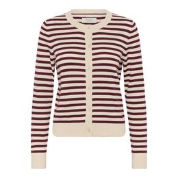PART TWO Strickjacke 'Tanisha ' Damen Gr&ouml;&szlig;e XL beige / bordeaux