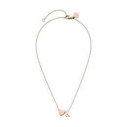 PURELEI Kette 'Letter Heart K' Damen Gr&ouml;&szlig;e 50 / 55cm rosegold