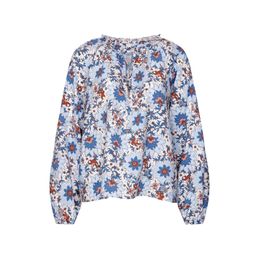 Seidensticker Blouse 'Schwarze Rose' female size XXL Blue / Light blue / Red