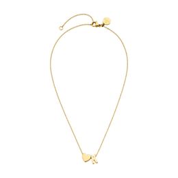 PURELEI Kette 'Letter Heart K' Damen Gr&ouml;&szlig;e 50 / 55cm gold