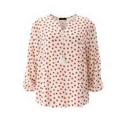 Aniston Bluse Damen Gr&ouml;&szlig;e 5XL rot / wei&szlig;