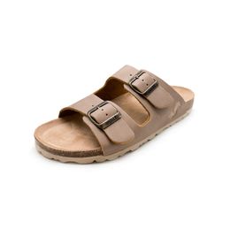 THIES Pantolette 'THIES 1856 Eco Bio Sandal' Damen Gr&ouml;&szlig;e 45 dunkelbeige