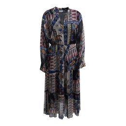 Milano Italy Kleid Damen Gr&ouml;&szlig;e 36 blau / mischfarben Sommerkleid