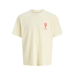 Jack & Jones JACK & JONES Shirt male size M Blue / Pastel yellow / Light red