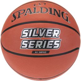 Spalding Ball 'Silver Series Rubber' male size 6 Orange / Black / Silver